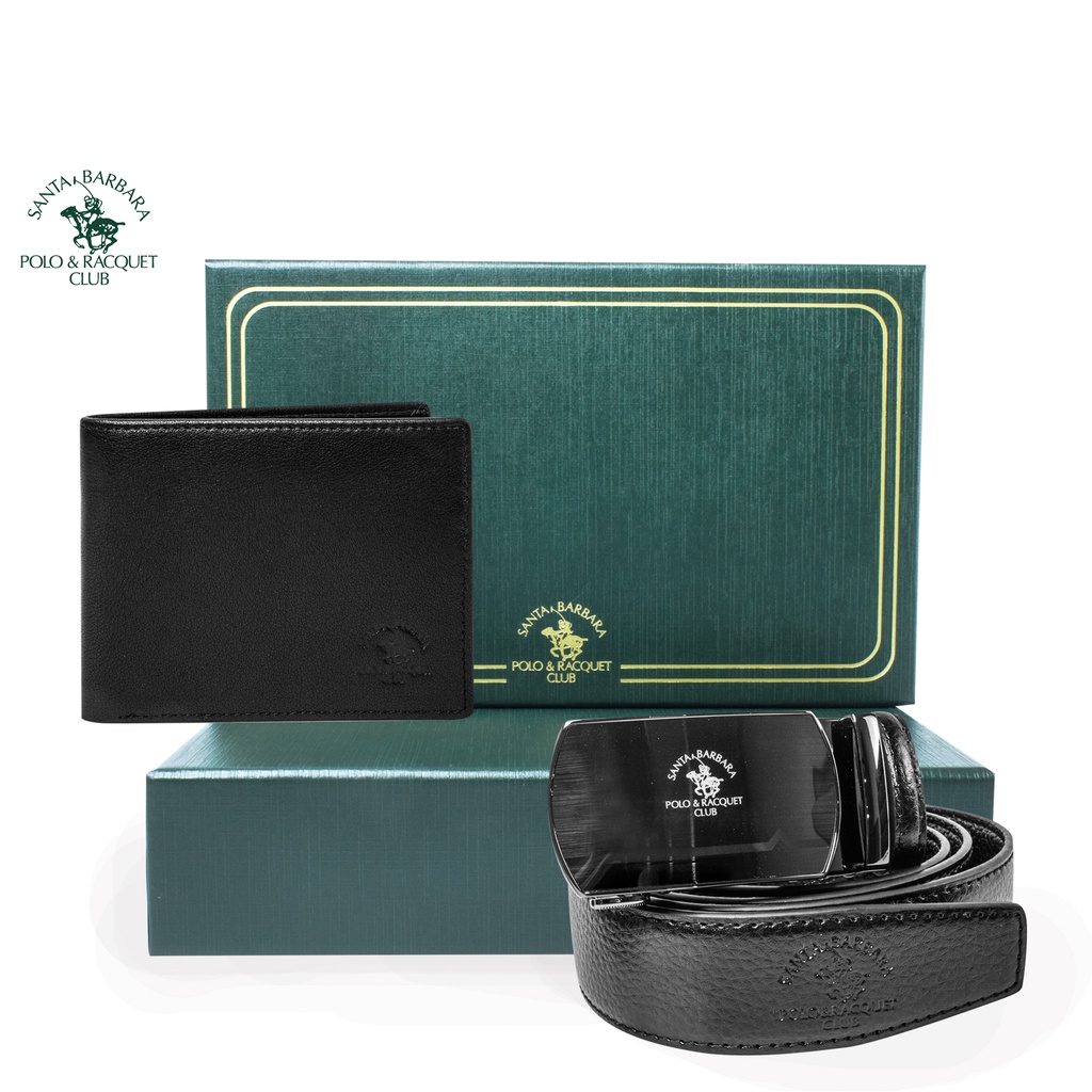 Santa Barbara Polo & Racquet Club Bi Fold Wallet and Auto Gear Buckle ...