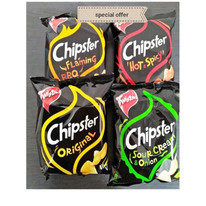CHIPSTER kerepek kentang 署并 potato chips 10x60g | Shopee Malaysia