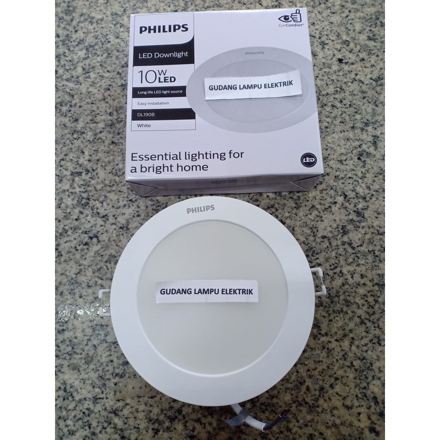 Philips Eridani Downlight 10Watt 10W 5inchi DL190B LED8 6500K white ...