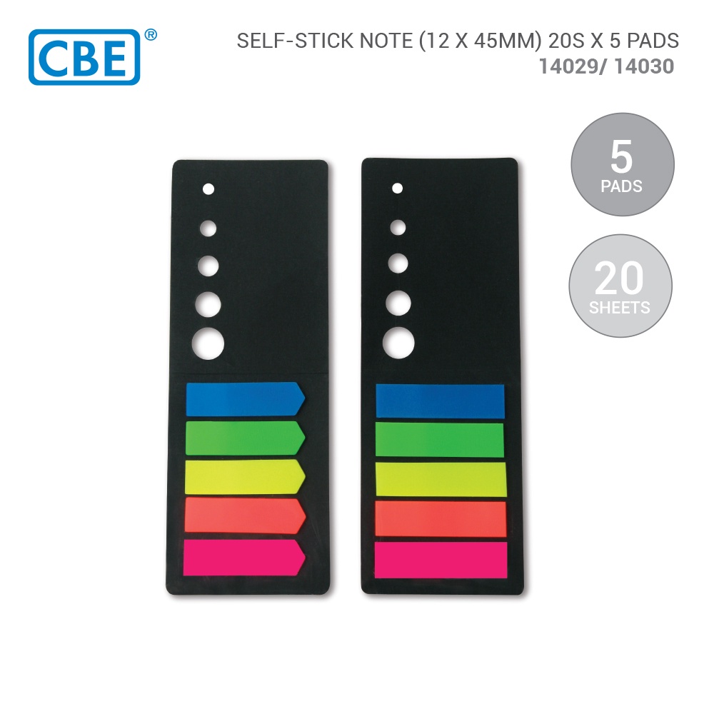 CBE 14029 Indexer/14030 Arrow Indexer Self-Stick Note (12 x 48mm/20's x ...
