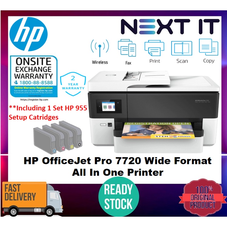 [READY STOCK] HP OfficeJet Pro 7720 Wide Format All-in-One Printer ...