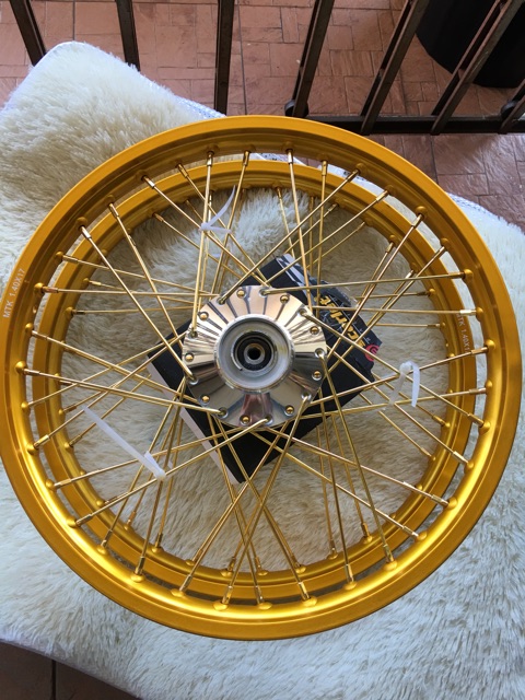 rim 1.40x17 chrome hub alloy rim lidi gold alloy rim set wave125 lc135 ...