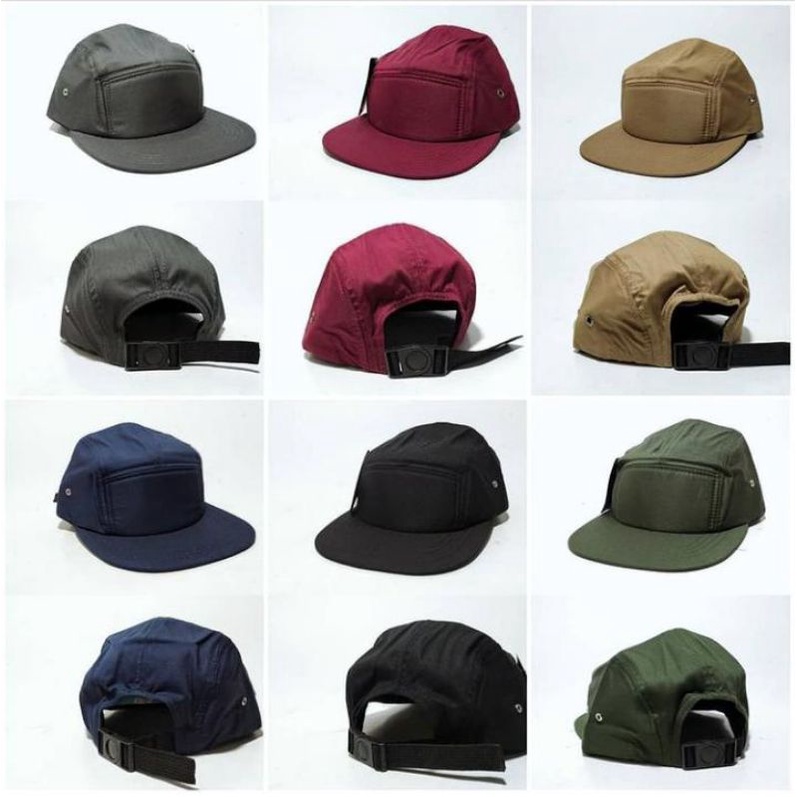 Plain 5 PANEL SNAPBACK HAT FOR MEN AND WOMEN DISTRO | Shopee Malaysia