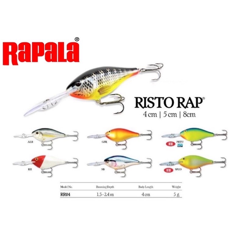 RAPALA RISTO RAP RR4/RR5/RR7/RR8/RR9 | Shopee Malaysia