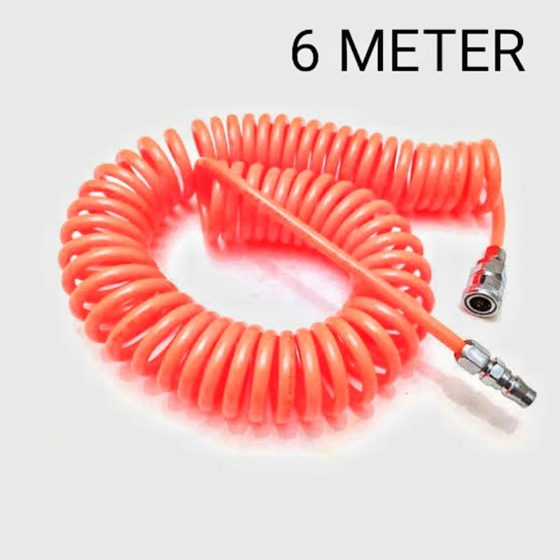 Air Hose Compressor Spiral Air Hose Recoil Air Hose Compressor Pu 6 ...