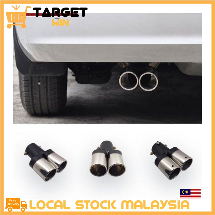 Automobile Universal Tailpipe Stainless Steel Car Throat Rear Pipe ...
