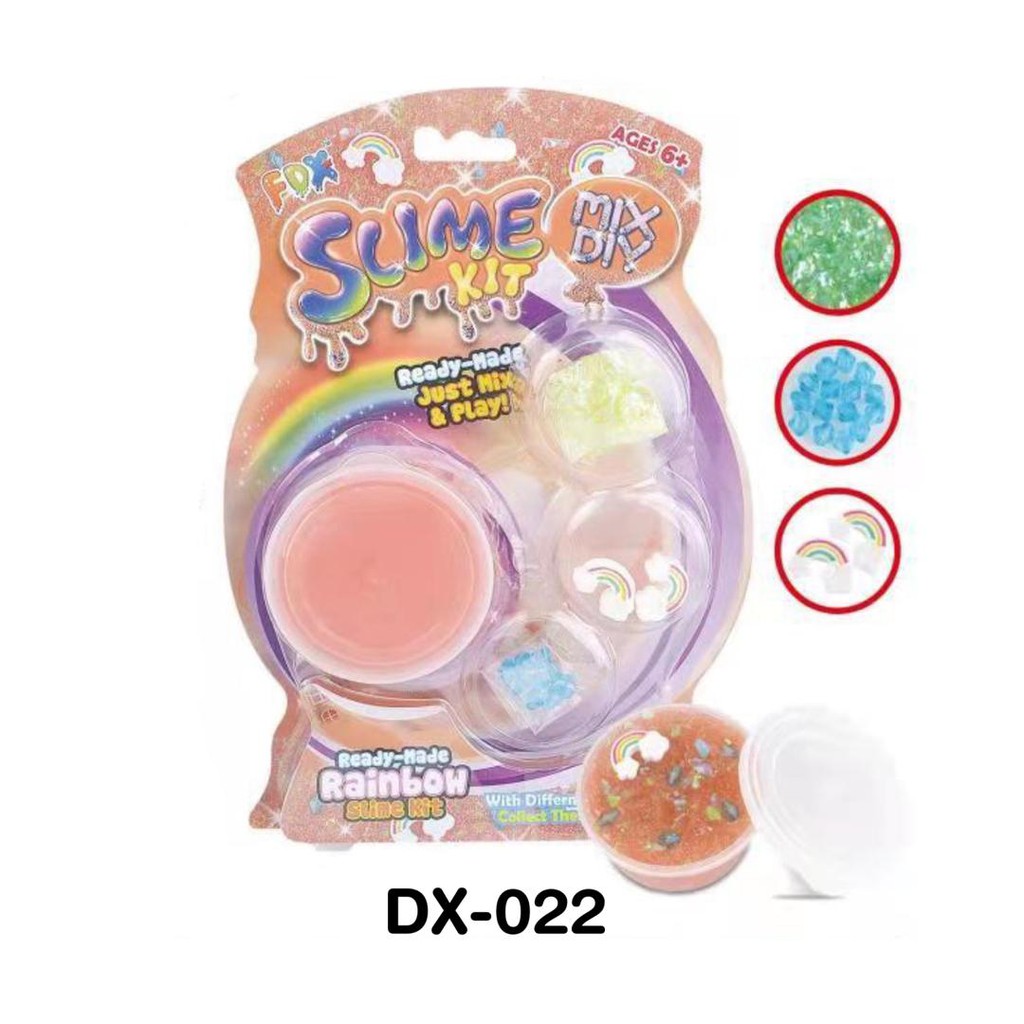 Cute Colourful Slime Kit Mix DIY Slime Murah Slime set Bahan Slime ...