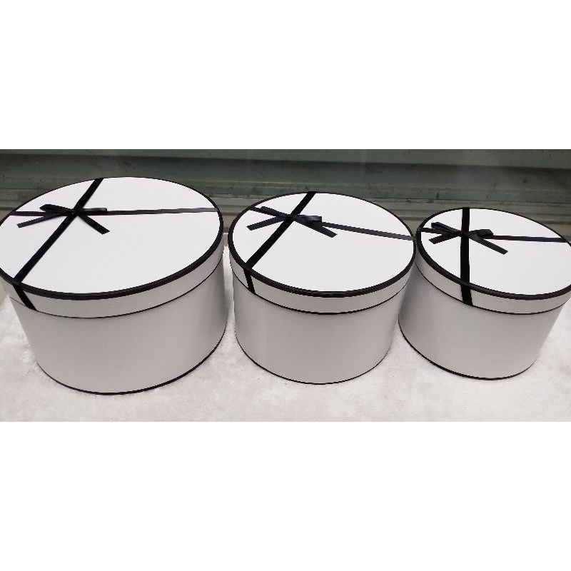 [READY STOCK] ROUND WHITE GIFT BOX (W5438) | Shopee Malaysia