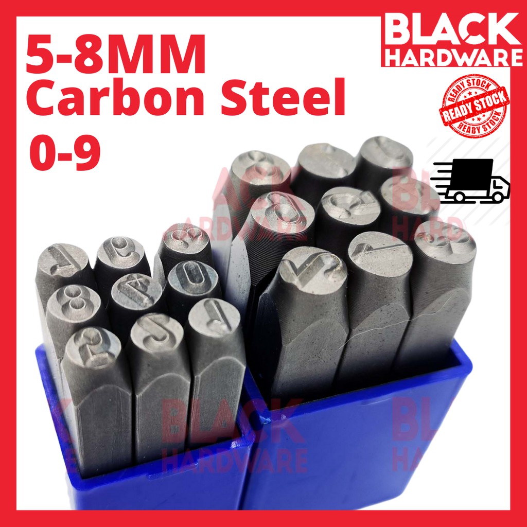 Black Hardware Impact Mark Mold Stationary Number Inspection Stamp Chop ...
