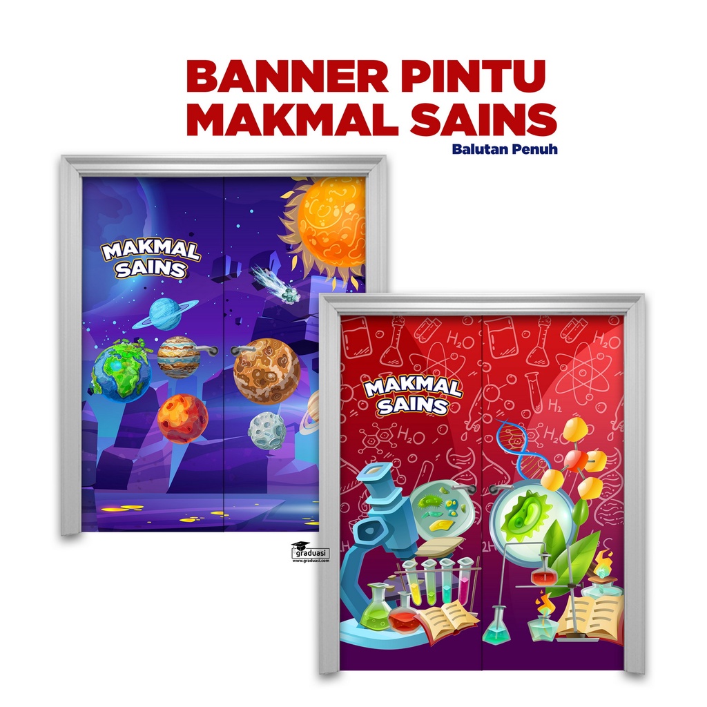 Banner Pintu MAKMAL SAINS sekolah 3 x 7 kaki | Shopee Malaysia