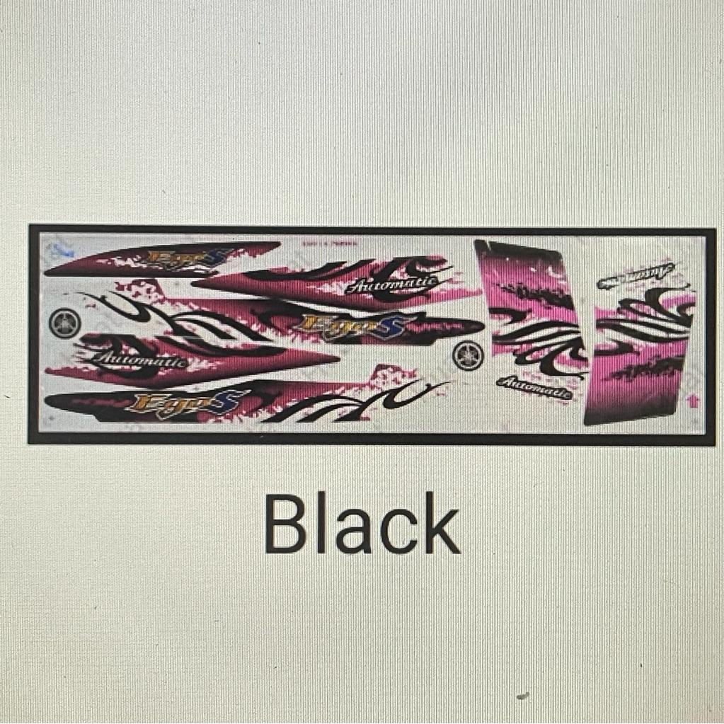 Sticker body cover set (6) yamaha egos ego s stripe stiker STRIKE BODY ...