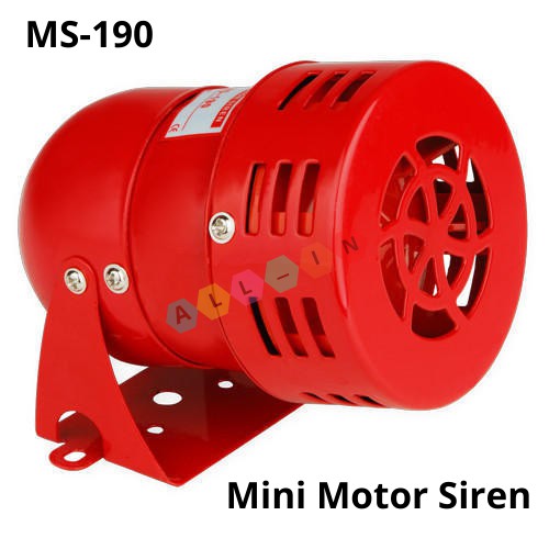 3" Ms190 Mini Baby Siren Motor Siren AC 220vac - 240vac Ready STOCK SIREN KUAT SIREN JAM LOCENG ...