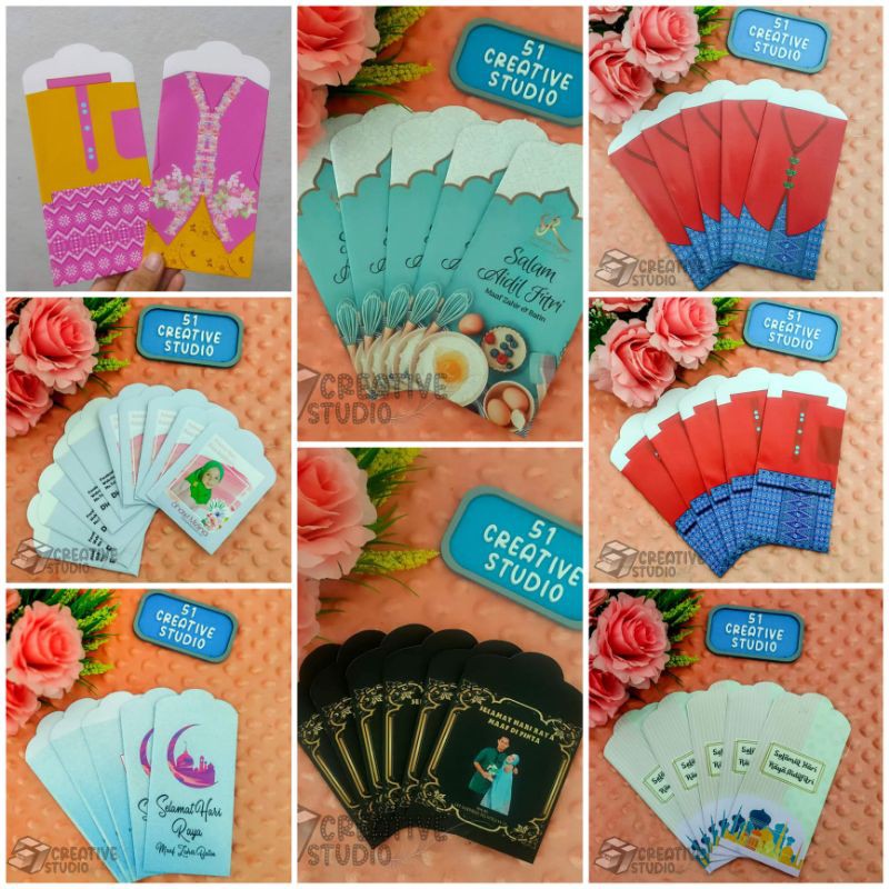 10pcs/20pcs Custom Sampul Duit Raya (custom made) Money Pocket ...