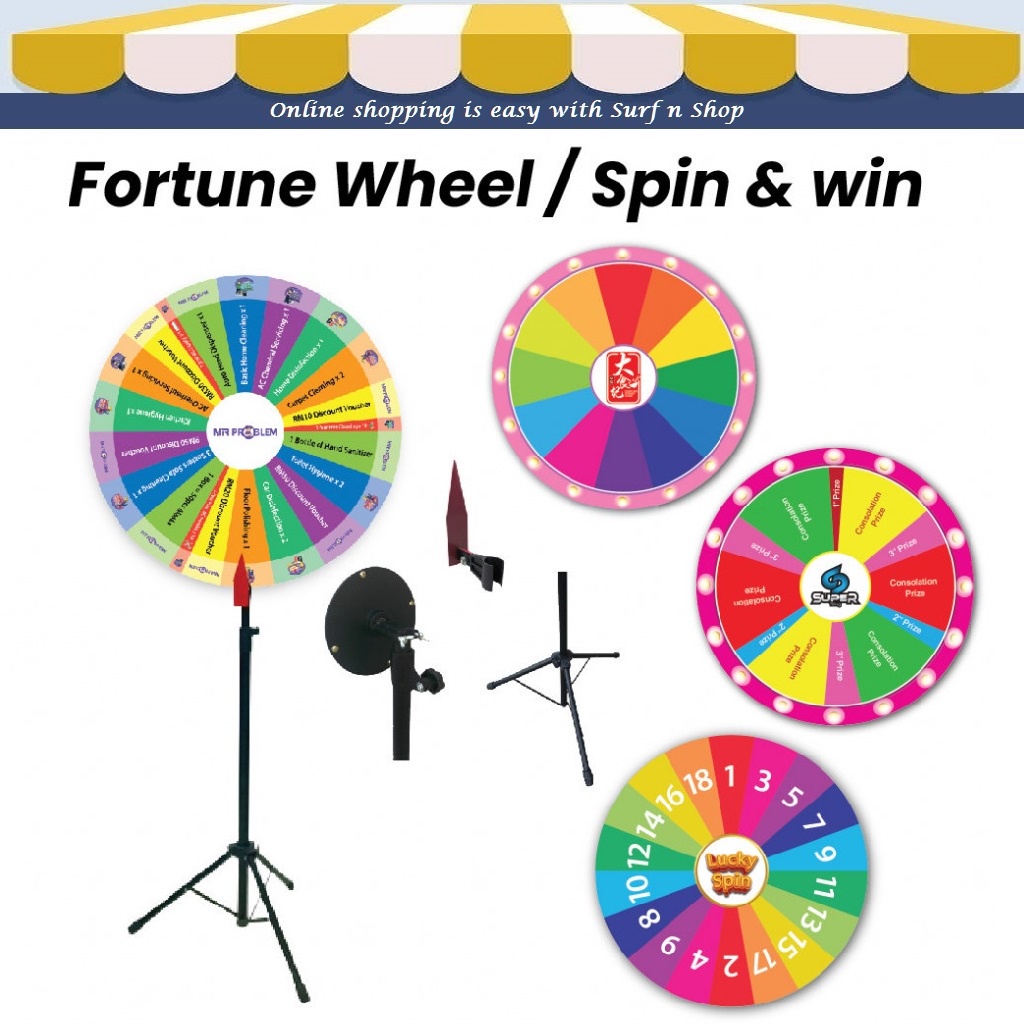 Fortune Wheel / Wheel of Fortune / Roda Impian / Lucky Draw Wheel 幸运转盘 ...