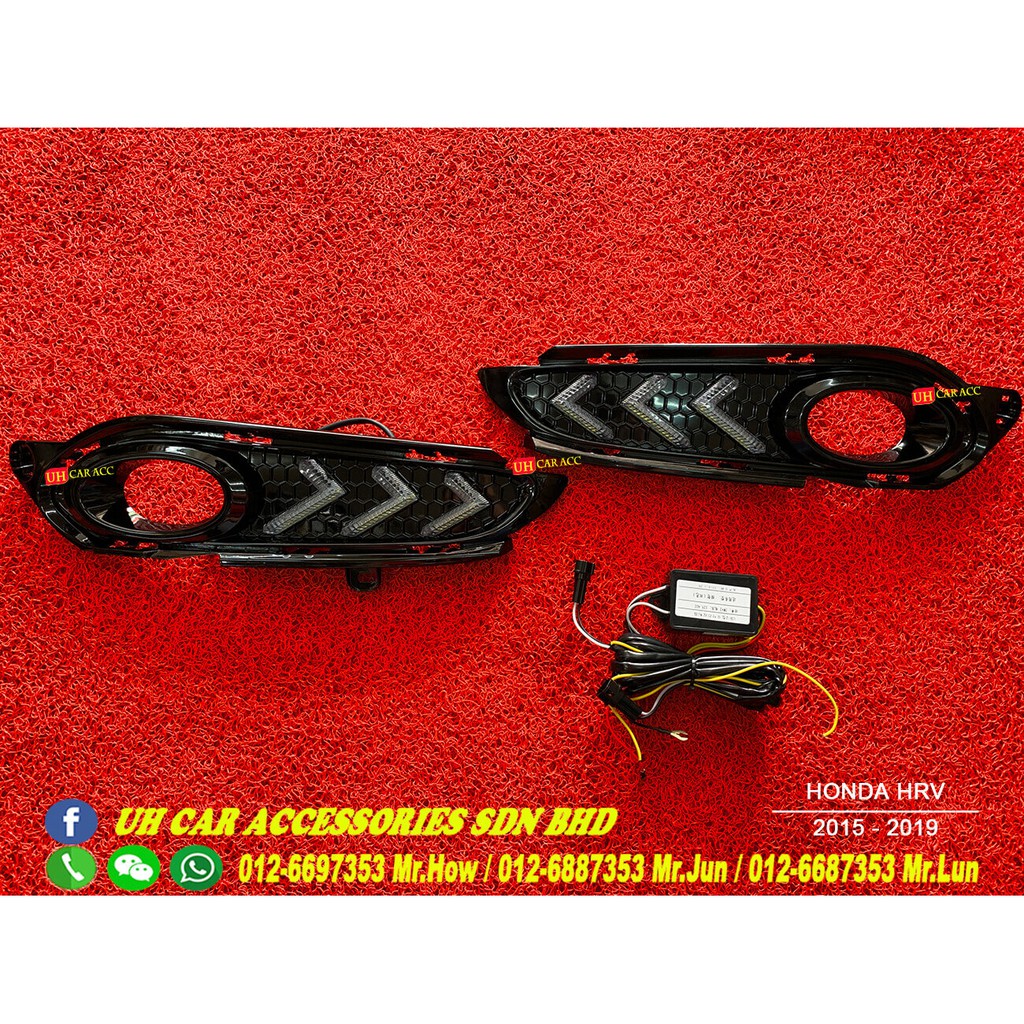Honda HRV 2013-2019 Front Bumper LED Daylight DRL Light Lamp [READY ...