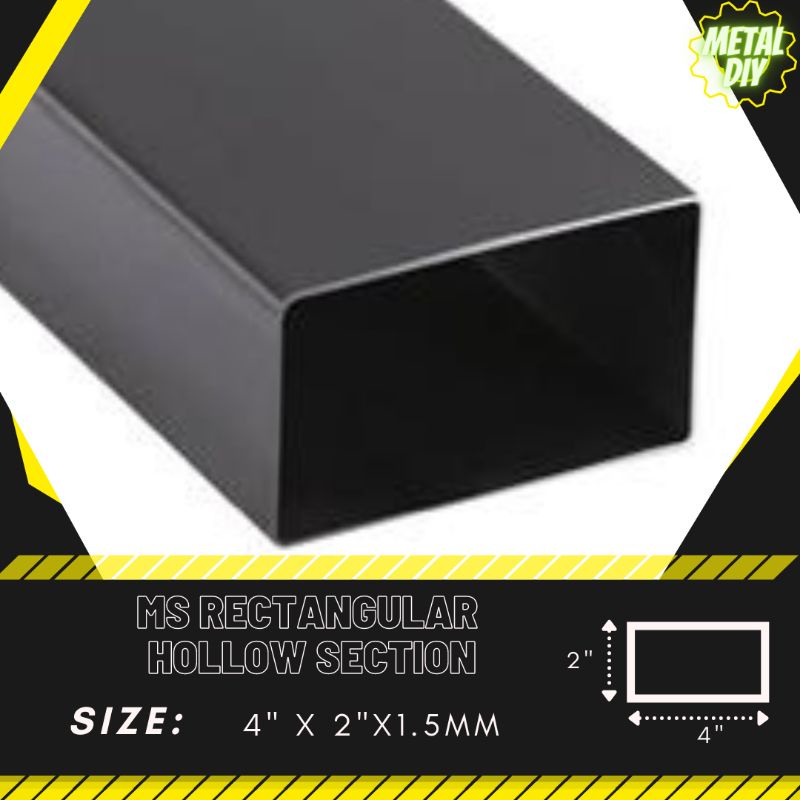 Mild Steel Rectangular Hollow Section, Rectangular Hollow Section Besi ...