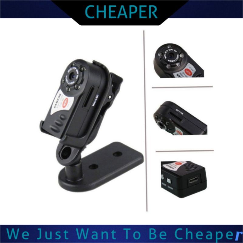 Q7 Wireless WIFI Spy Hidden Camera Mini P2P DV Video Recorder DVR Malam ...
