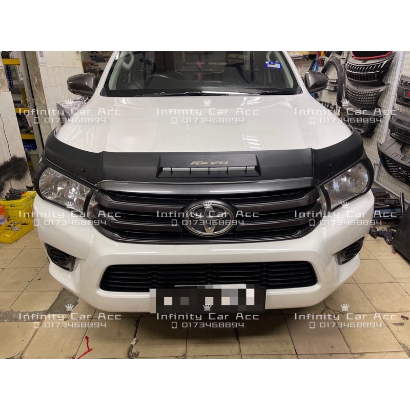 Toyota Hilux Revo Rocco 2016-2019 Front Bonet Guard Bonnet Visor 3pcs ...