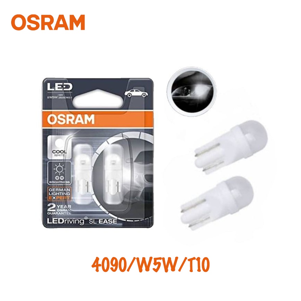 Osram T10/4090/W5W LED Bulb - Cool White (12V/6000K) 2825DW | Shopee ...