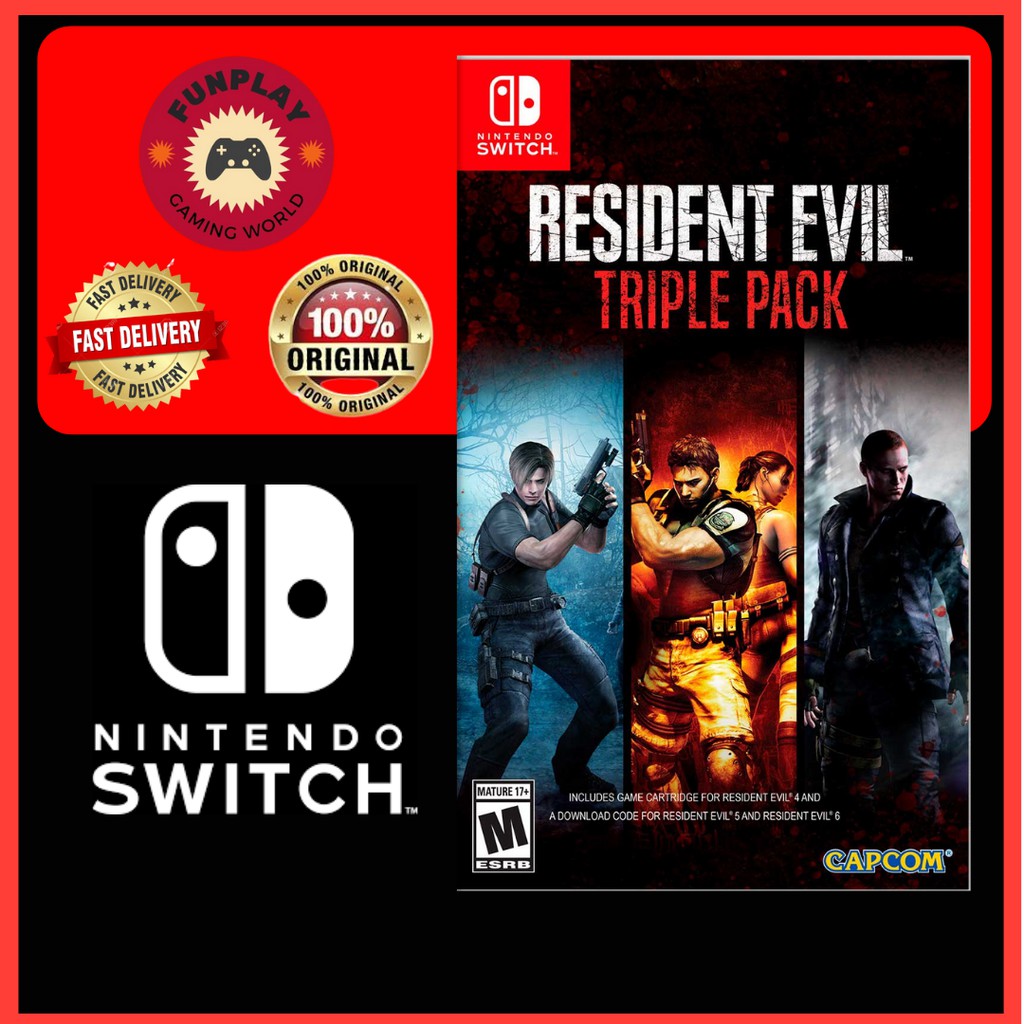 NSW Nintendo Switch Resident Evil Triple Pack Chi/Eng Version 生化危机 三部曲 ...