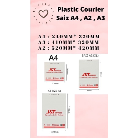PLASTIC COURIER A4 , A3 , A2 | Shopee Malaysia