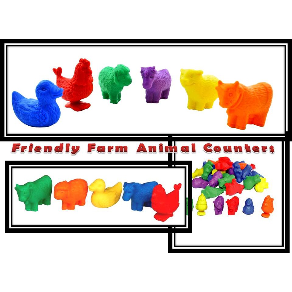 (ESA)Friendly Farm Animal Counters (72PCS) | Shopee Malaysia