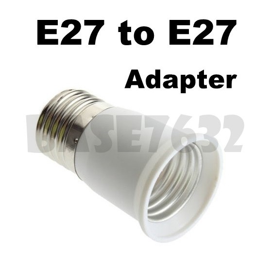 E27 Male to E27 Female Socket Light Bulb Lamp Holder Adapter Plug 1617. ...