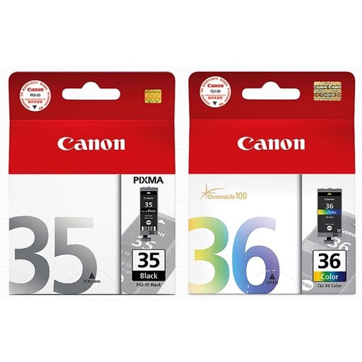 Canon PGI-35 CLI-36 (Genuine) Black Colour Ink PGI-35BK CLI-36CLR iP100 ...