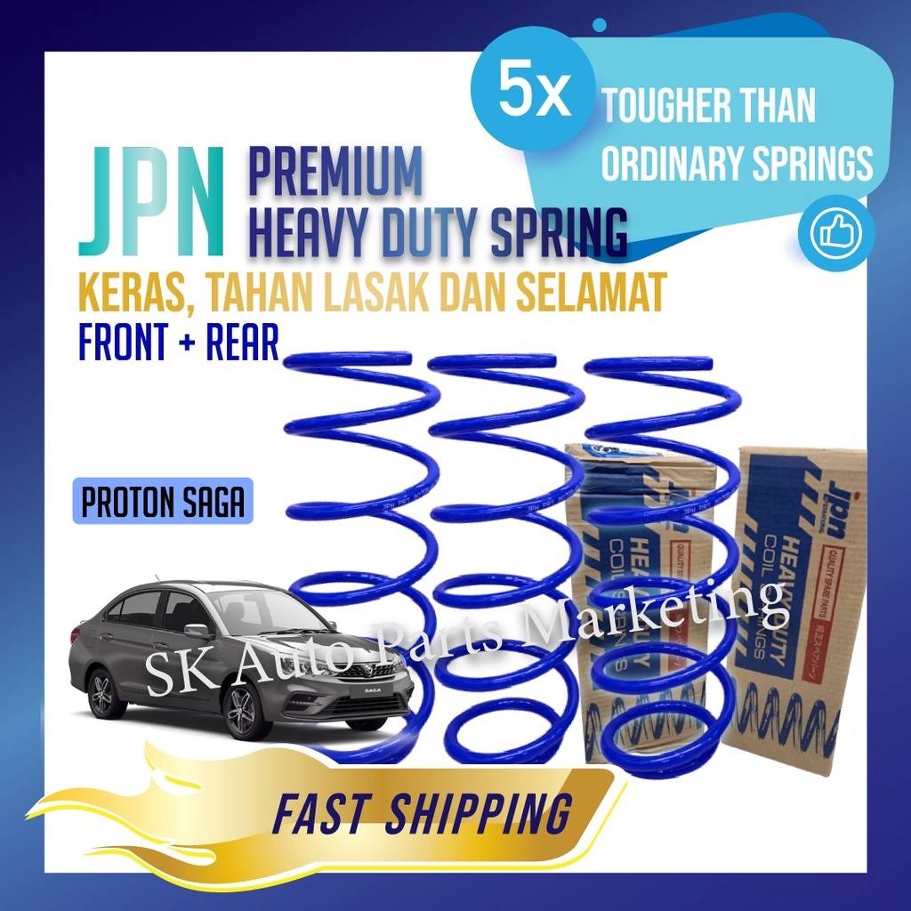 Coil Spring Proton Saga, Iswara, Saga VVT - JPN PREMIUM Heavy Duty Coil ...