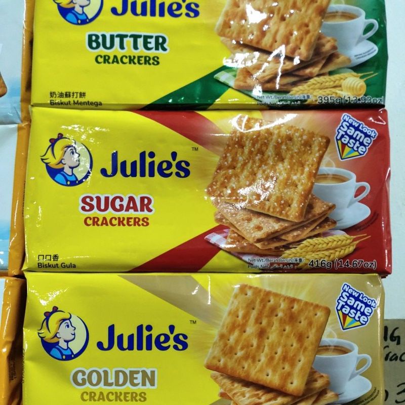 Julie's crackers sugar/butter/cream/golden/pacific 315g-416g | Shopee ...