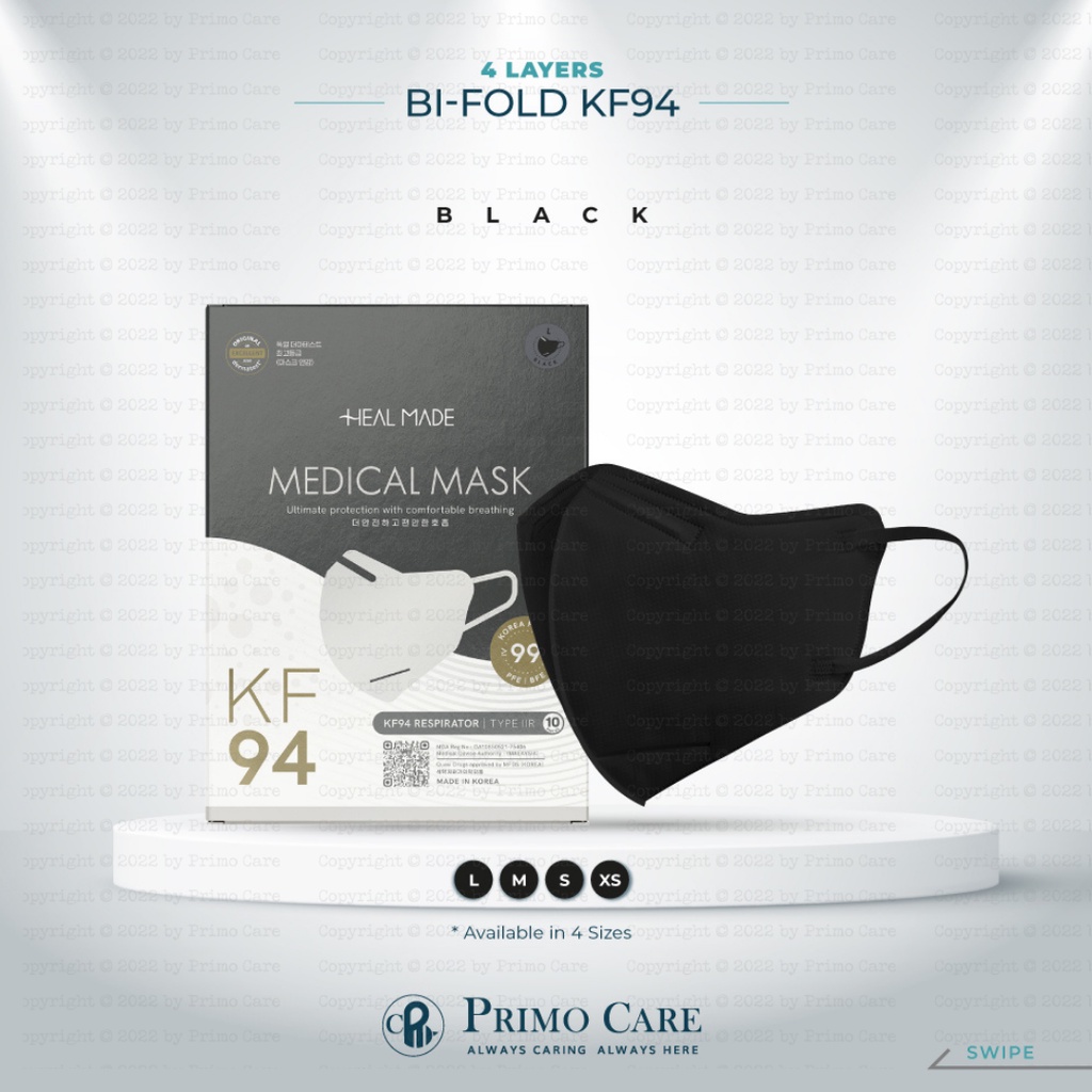 HEAL MADE BI-FOLD 2D KF94 Respirator & Medical Mask | Made in Korea ...