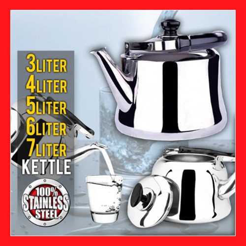 Yuan Hao Classic Stainless Steel Drinking Kettle [3L /4L /5L /6L /7L] | Shopee Malaysia