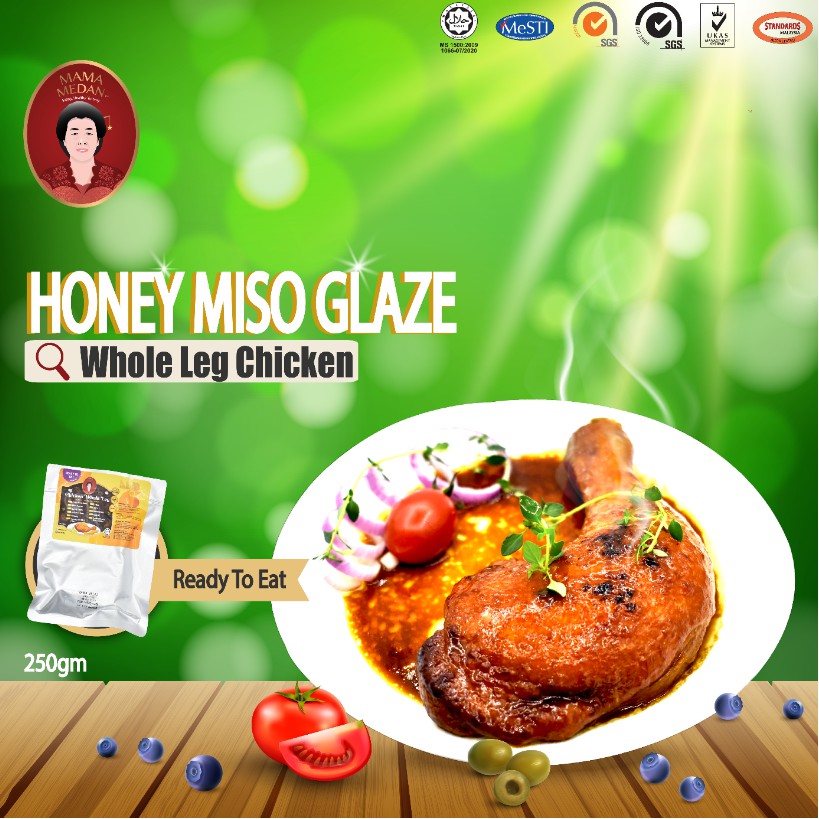 Honey Miso Glaze Whole Leg | Mama Medan | Ready To Cook | Shopee Malaysia