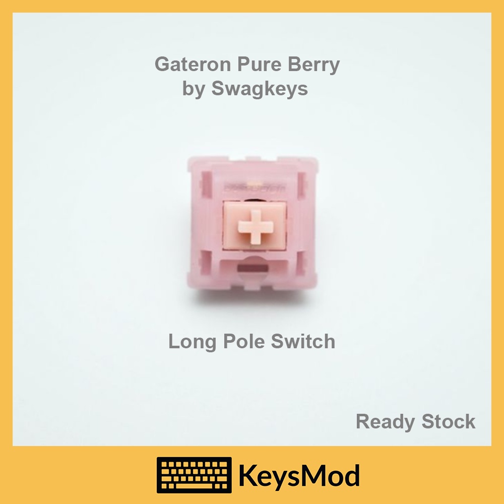 Gateron x Swagkeys Pure Berry Switch (Long Pole Switch, Long Spring ...
