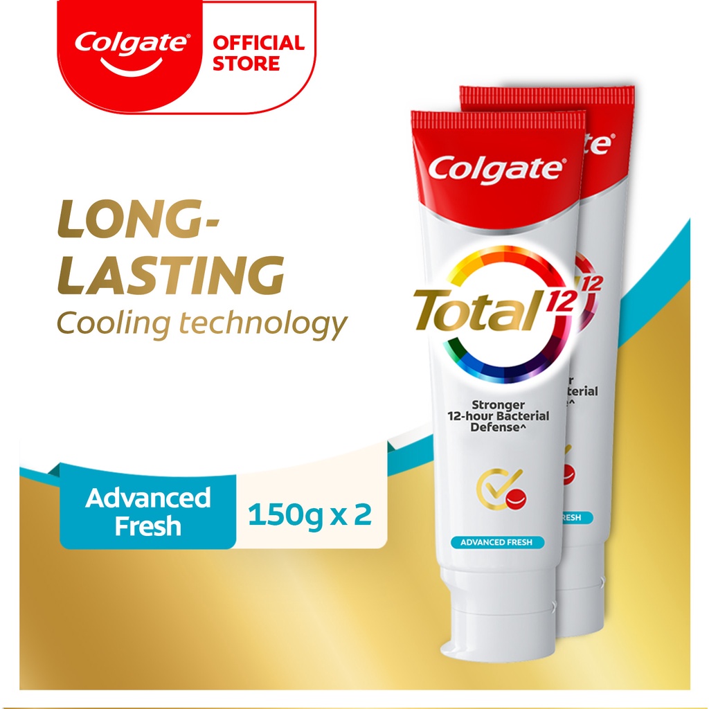 Colgate Total Advanced Fresh Toothpaste Valuepack 150g x 2 | Shopee ...