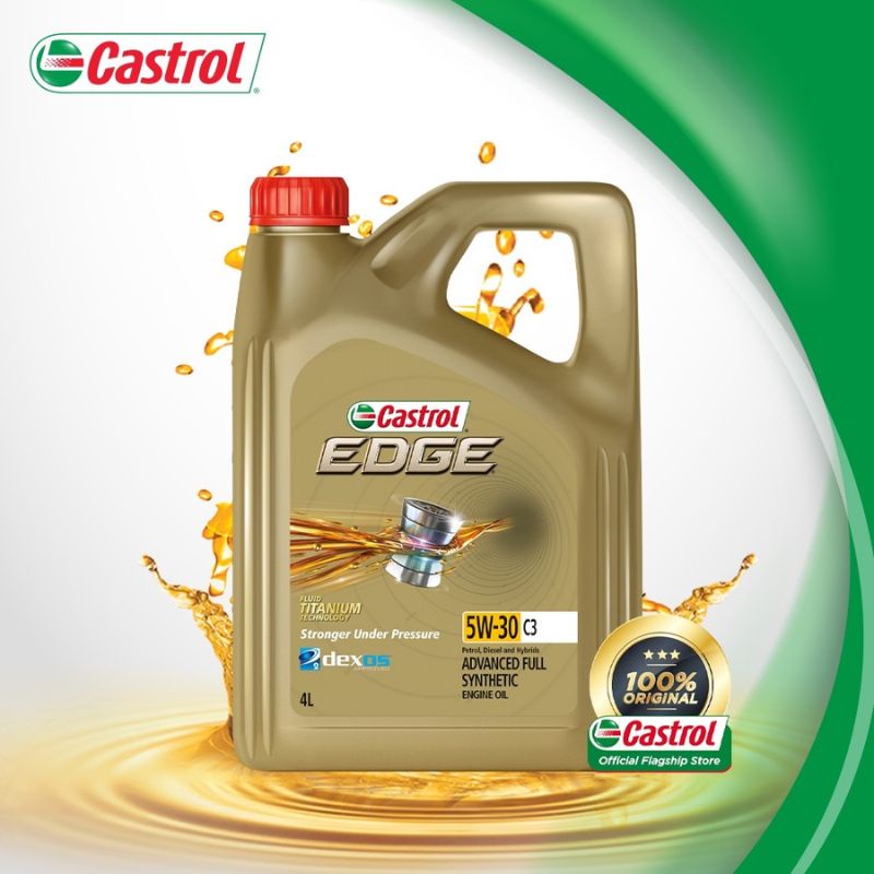 Original Castrol 5W30 (5W-30) Fully Synthetic Engine Oil 4 Liter Engine ...