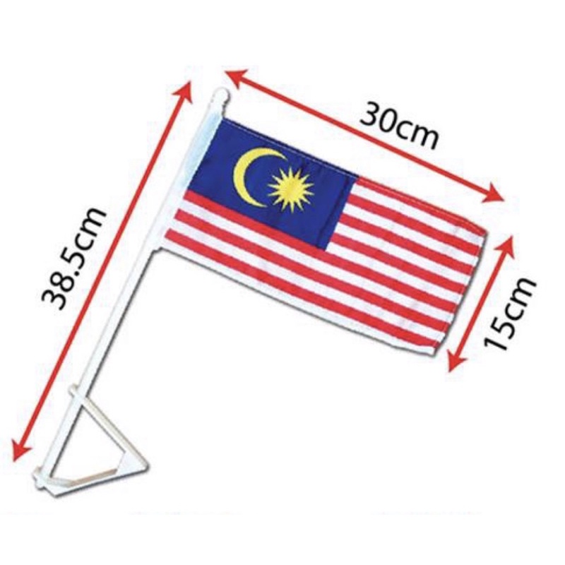 Bendera Malaysia 1x2 2x4 3x6 2x8 3x12 8x32 Car Flag Motor Flag Hand ...