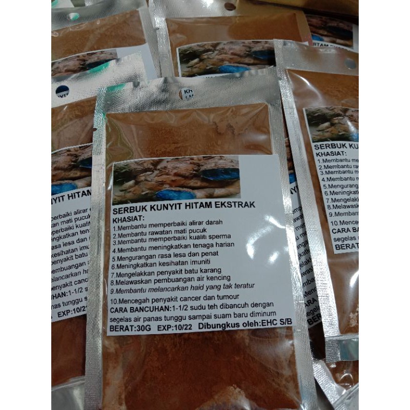 SERBUK KUNYIT HITAM EXTRACT 30g | Shopee Malaysia