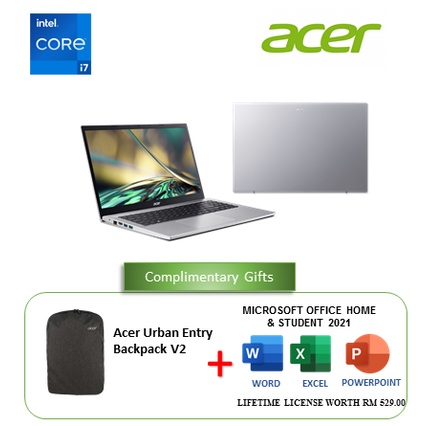 Acer Everyday Laptop - Aspire 3 | A315-59-786D (Pure Silver) | Shopee ...