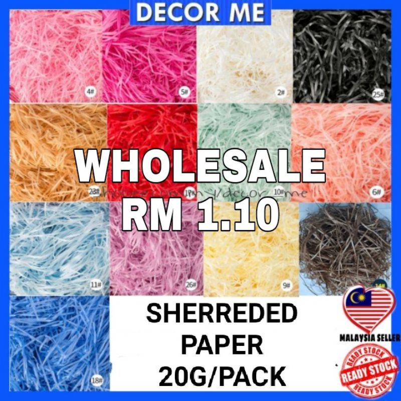 [READY STOCK] SHREDDED PAPER 20g/pack (000037254) | Shopee Malaysia