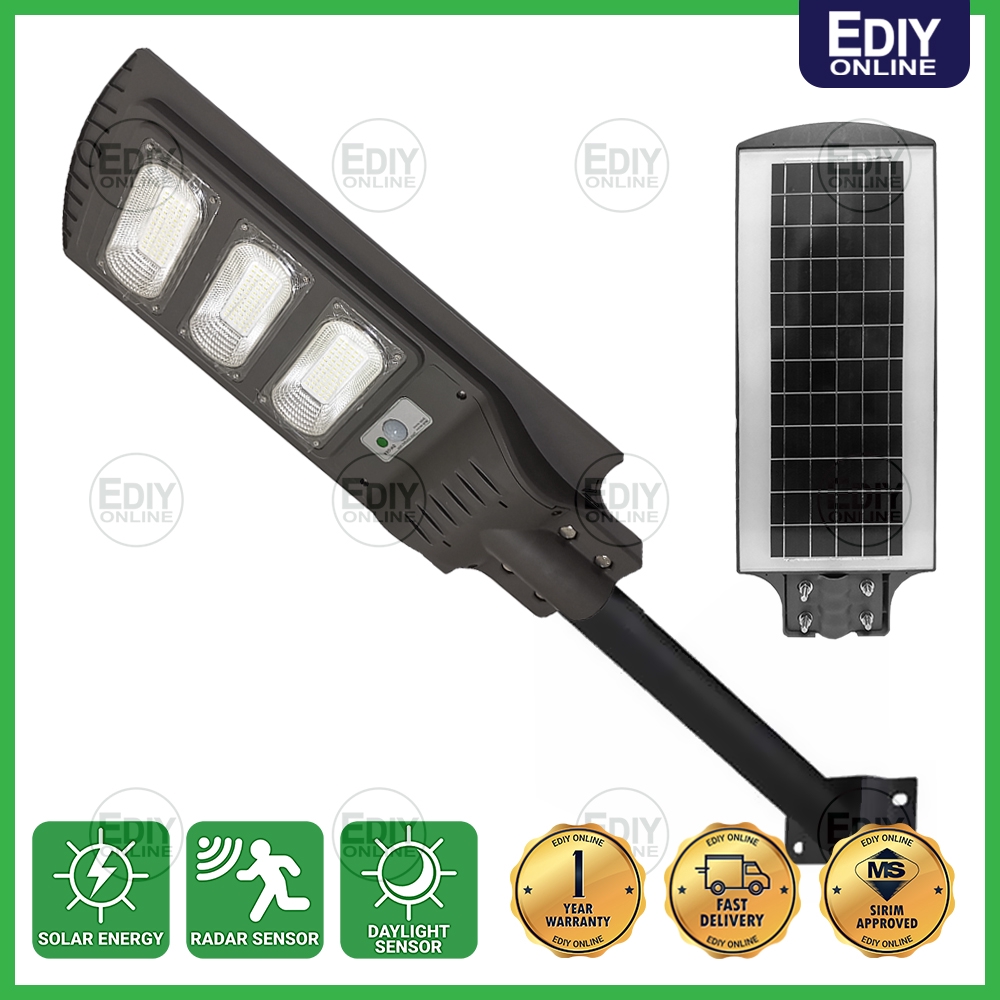 GE Led Solar Street Light 90W Radar Sensor Light Control Outdoor Street ...