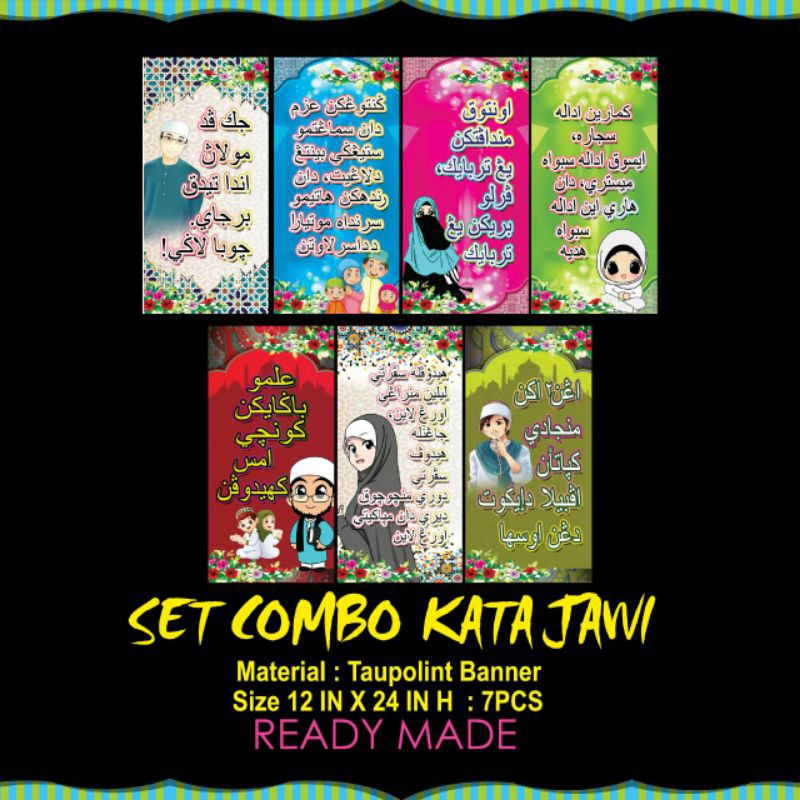 🔥‼️READY STOK‼️🔥BBM KATA KATA JAWI BANNER KELAS | Shopee Malaysia