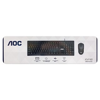 Original AOC KM160 Wired Keyboard + Mouse Combo Set, Office Computer ...