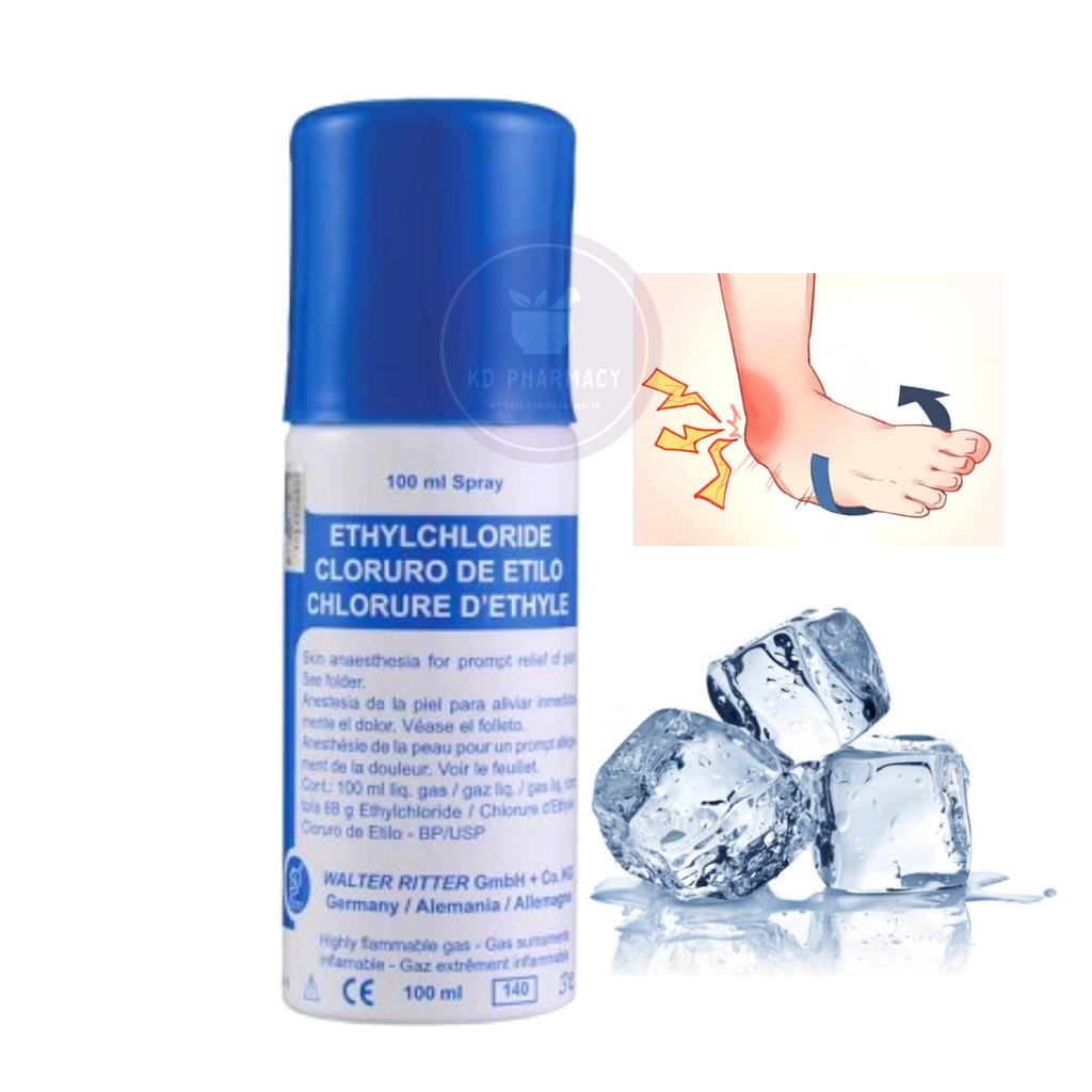 Ethylchloride Spray 100ml / Relief Pain & for Sprain / Spray Bius ...