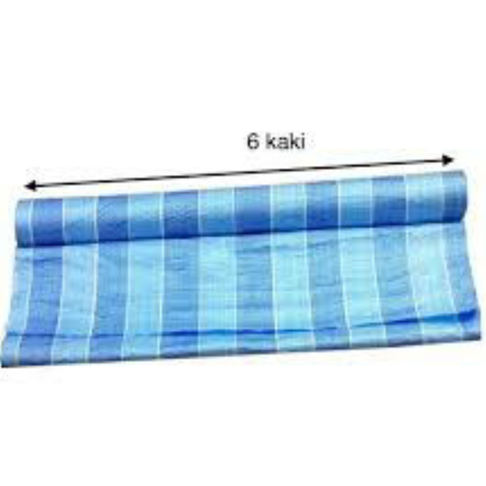 Blue White Canvas - 6 Feet x 40 Feet - Tarpaulin Canvas Sheet (Blue ...