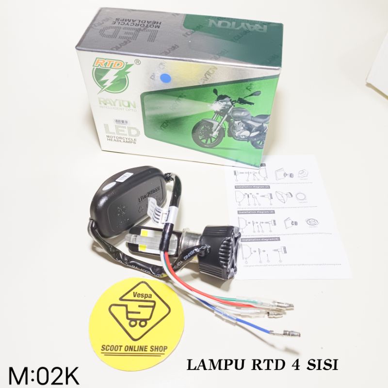 RTD LED Vespa Matic 2V 3V IGET Non Facelift Headlight | Shopee Malaysia