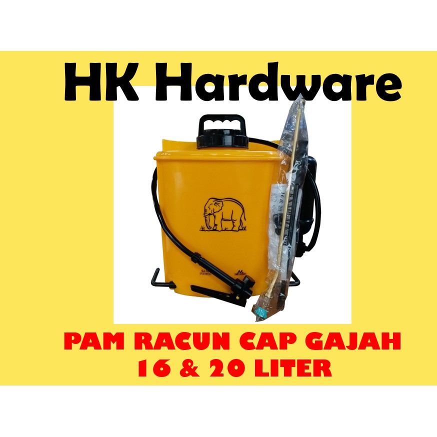 PAM RACUN CAP GAJAH MANUAL / WATER PRESSURE MANUAL 16 & 20 LITER ...