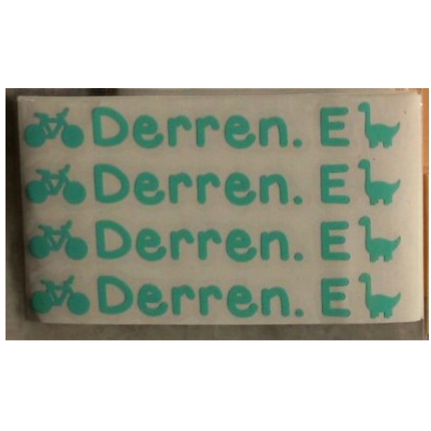 Waterproof Name Sticker | Name Label | Mini Name Stickers 8 letters 2 ...