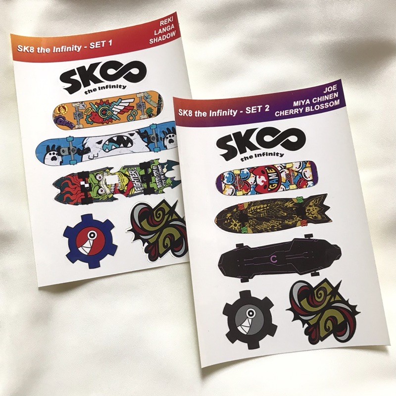 Sk8 THE INFINITY SKATEBOARD STICKER SET | Shopee Malaysia