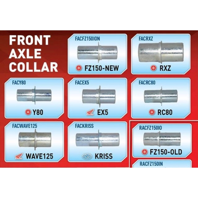 FRONT AXLE COLLAR ALL MOTOR MODEL HONDA/YAMAHA | Shopee Malaysia